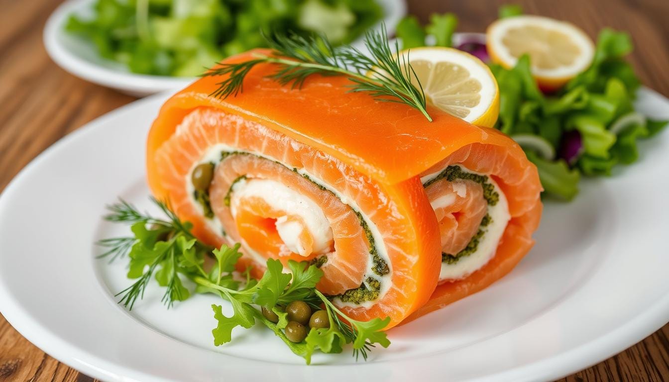 "10-Minute Smoked Salmon Roulade: Quick & Delicious"
