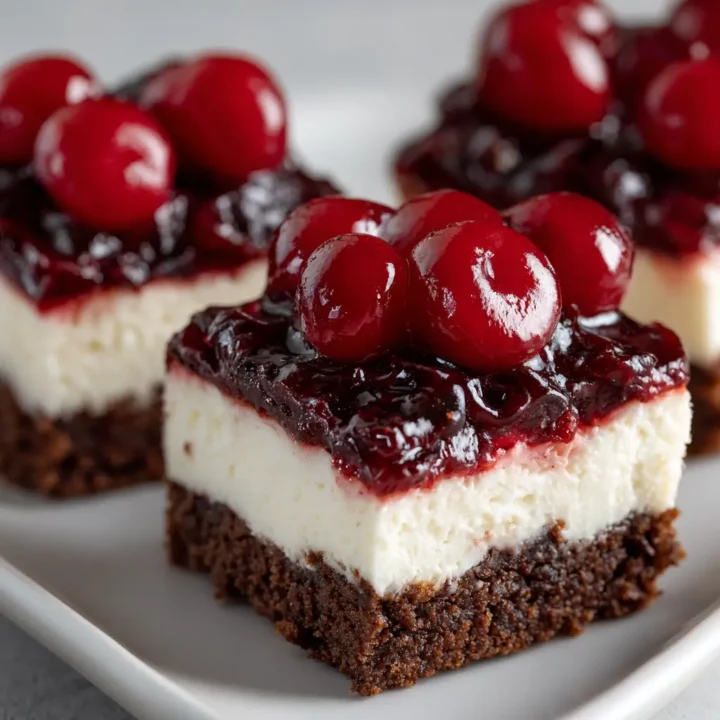 Black Forest Cheesecake Bars - Meatydelights