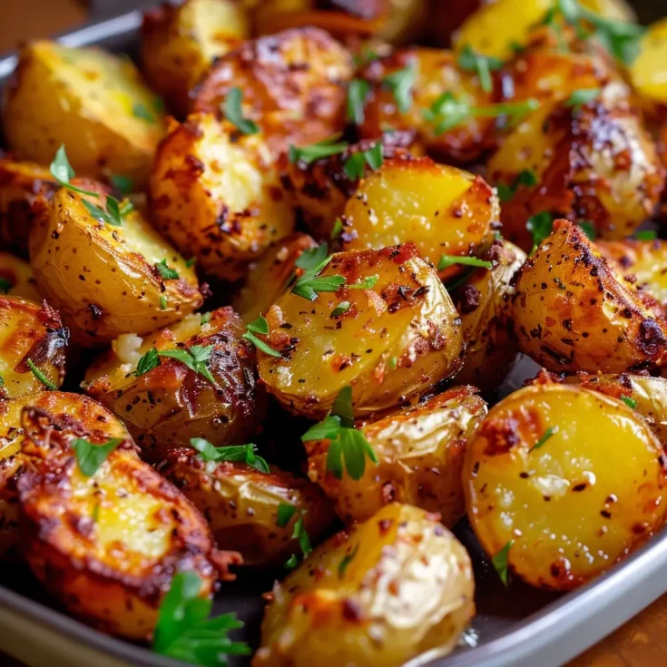 Crispy Oven-Roasted Batatas à Murro Potatoes Recipe - Meatydelights