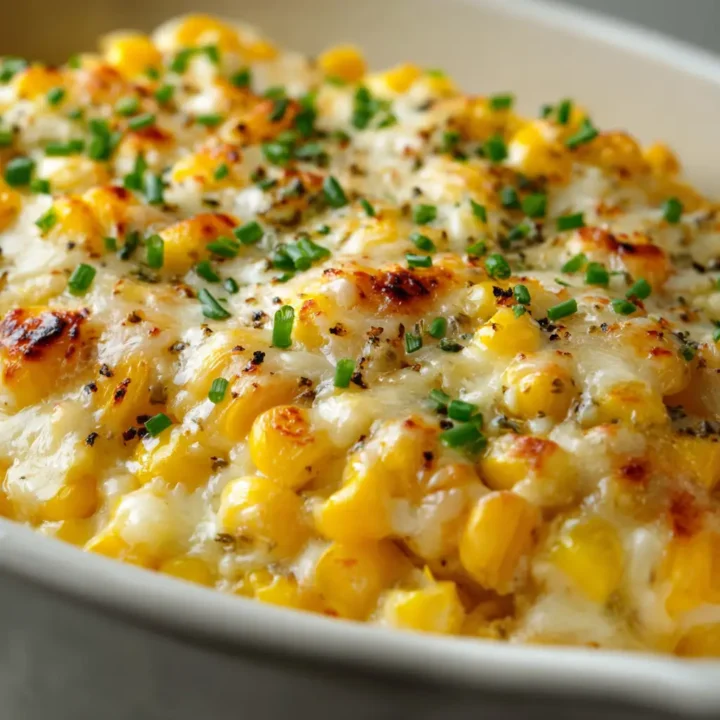White Cheddar Baked Corn - Meatydelights