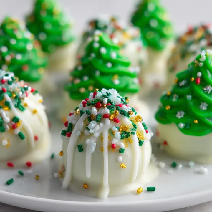 Christmas Tree Cake Truffles - Meatydelights