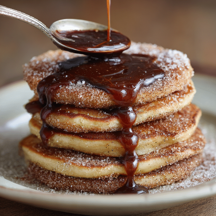 Irresistible Spanish Churro Pancakes Recipe - Meatydelights