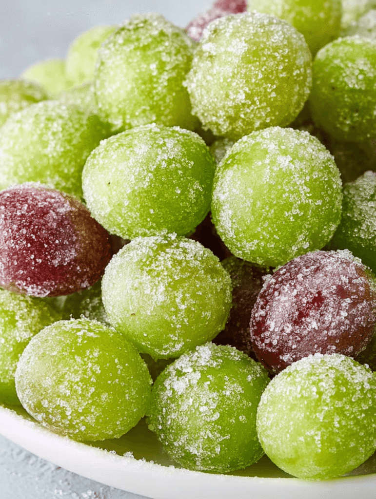 Healthy Sour Candy Frozen Grapes Recipe - Meatydelights