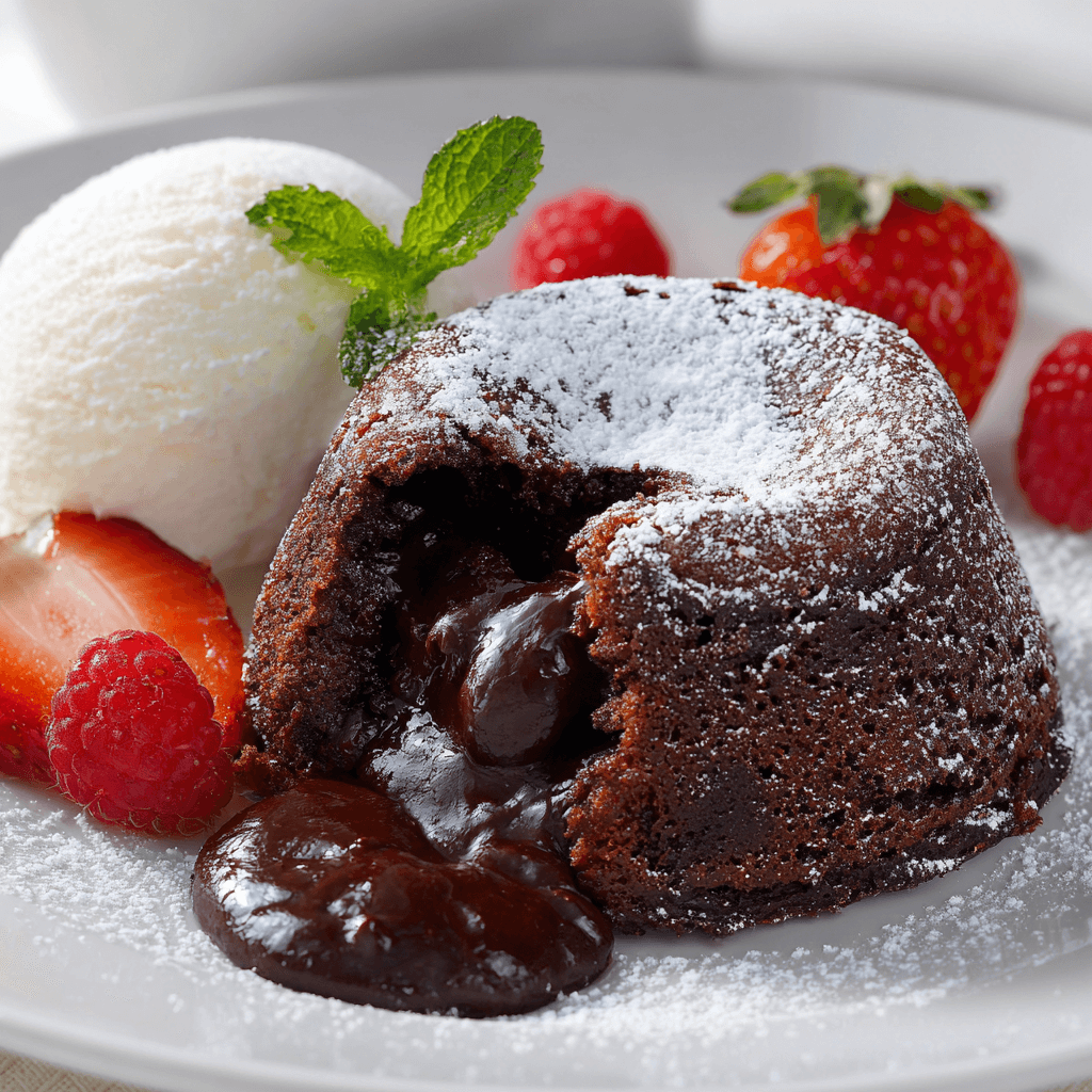 Chocolate Molten Lava Cake Recipe - Meatydelights